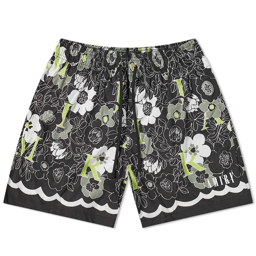 Amiri Flower Amiri Swim Shorts | Grailed