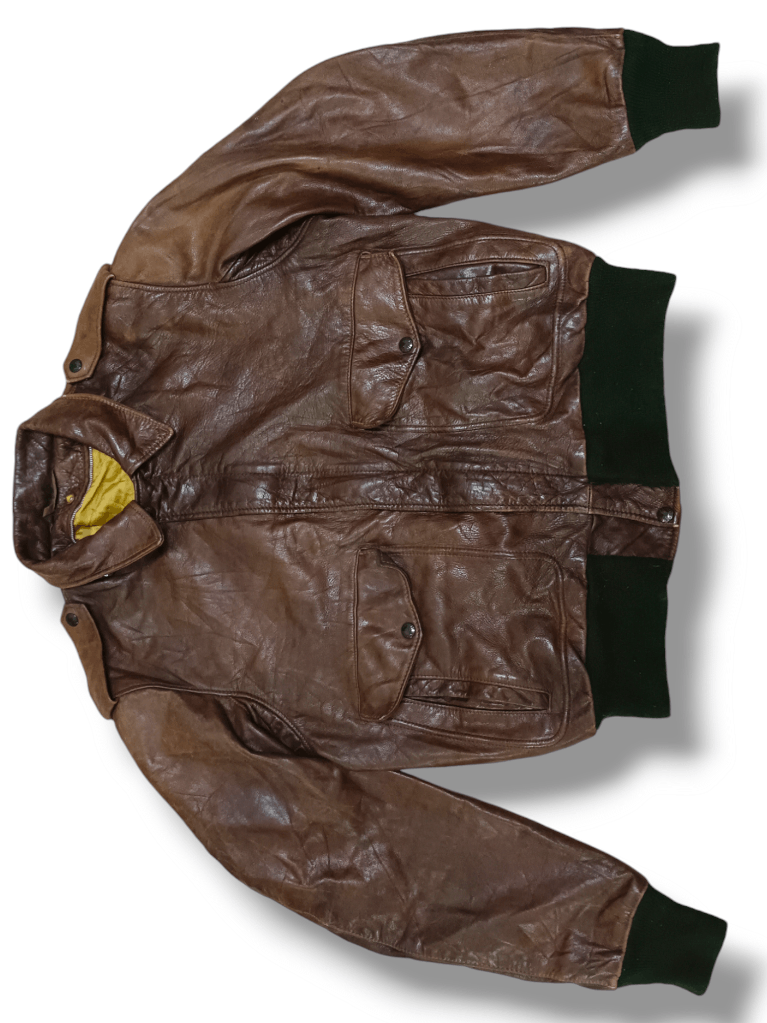 A2 Flyers Leather × Leather Jacket × Schott A2 STYLE SHEEPSKIN AVIATOR ...