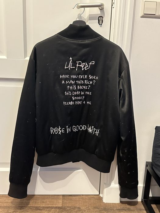 ROSE IN GOOD FAITH LIL PEEP X RIGF BOMBER | Grailed
