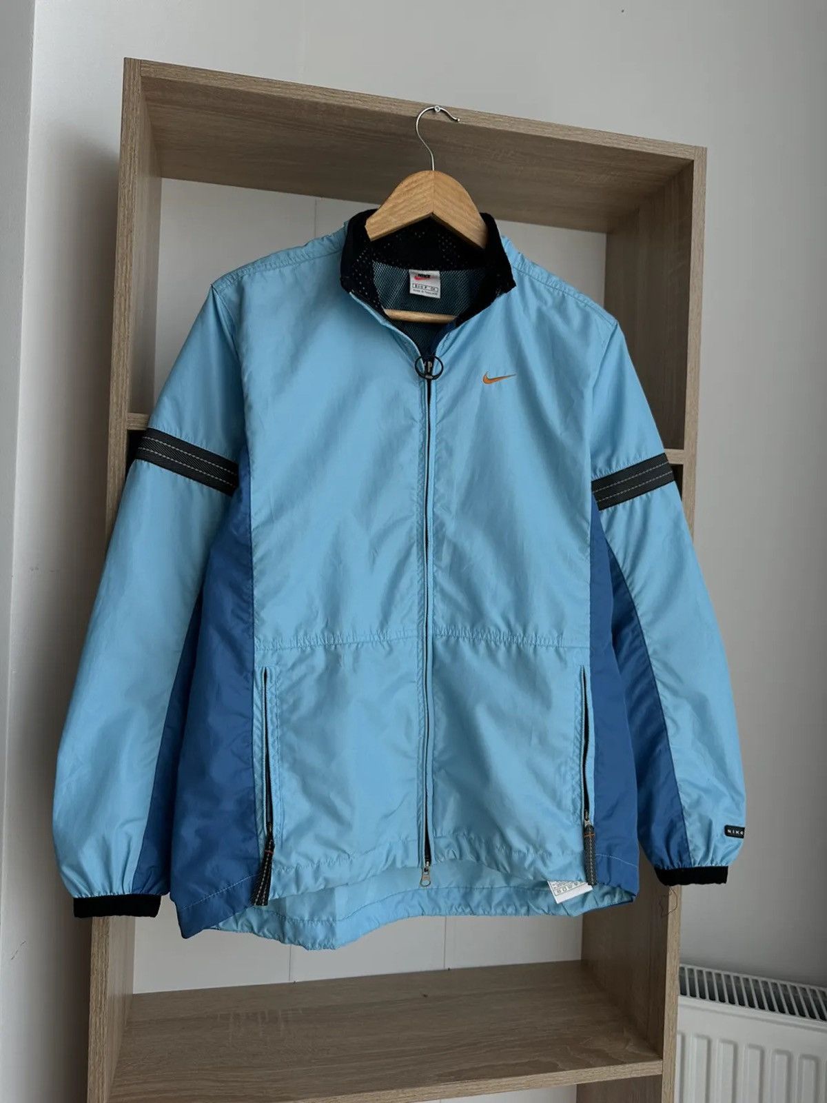 Nike Vintage Nike Blue Jacket Big Logo | Grailed