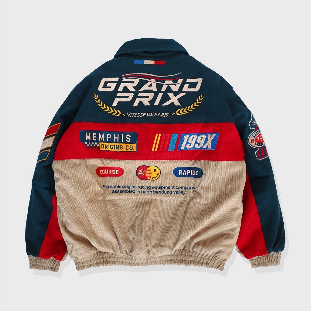 Bomber Jacket × Racing × Varsity Jacket RETRO NASCAR JACKET VITESSE ...