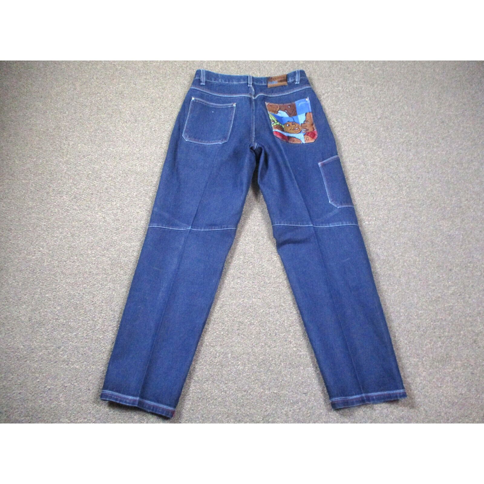 Fubu Platinum Fubu Fat Albert Jeans Mens 34X34 BlueY2K Baggy Vintage ...