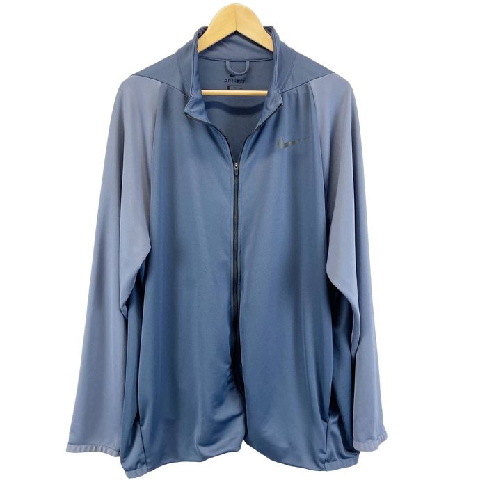 Nike Nike Mens XXL Epic Training Jacket Dri-Fit Blue Colorblock | Grailed