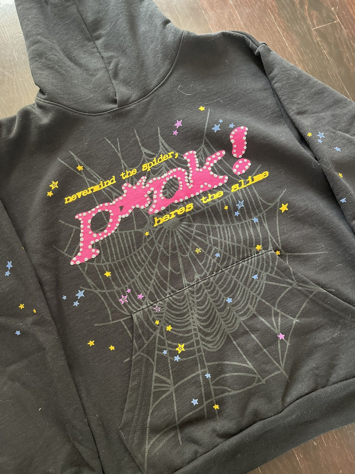 Sp5der Spider “Here’s the slime” Punk Hoodie | Grailed