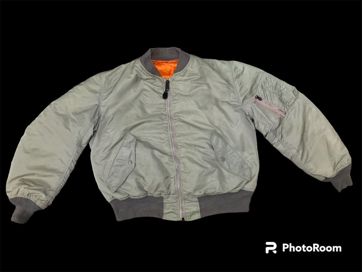 Ma 1 × Us Air Force × Vintage 90s MA1 US AIR FORCE BOMBER JACKET REVERSIBLE | Grailed