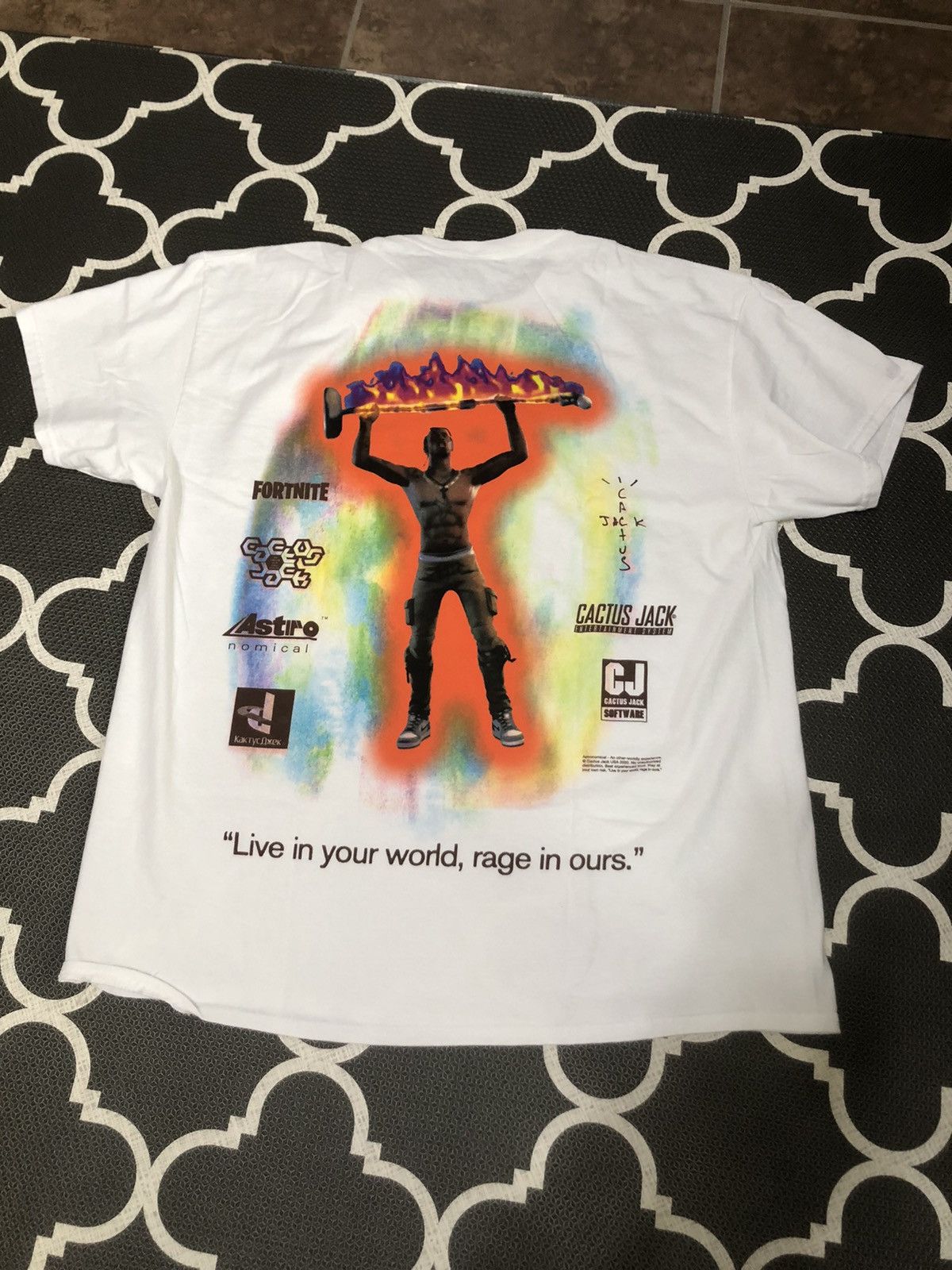 Travis Scott Travis Scott The Scotts Rage Emote T-shirt White | Grailed