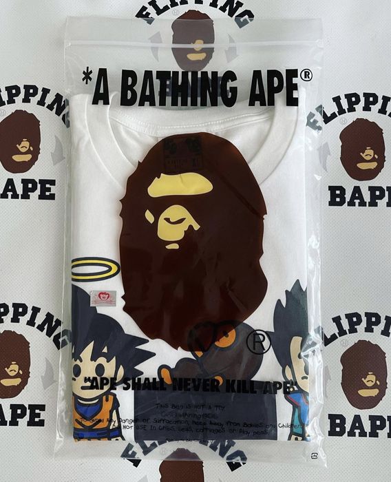Bape BAPE X DRAGON BALL Z 】SON GOKU & SON GOHAN BABY MILO TEE | Grailed