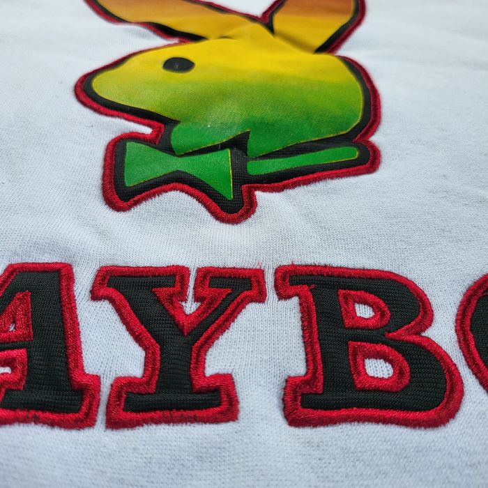 Playboy Playboy Rasta Color Sweatshirt Embroidery Back Hit Logo | Grailed