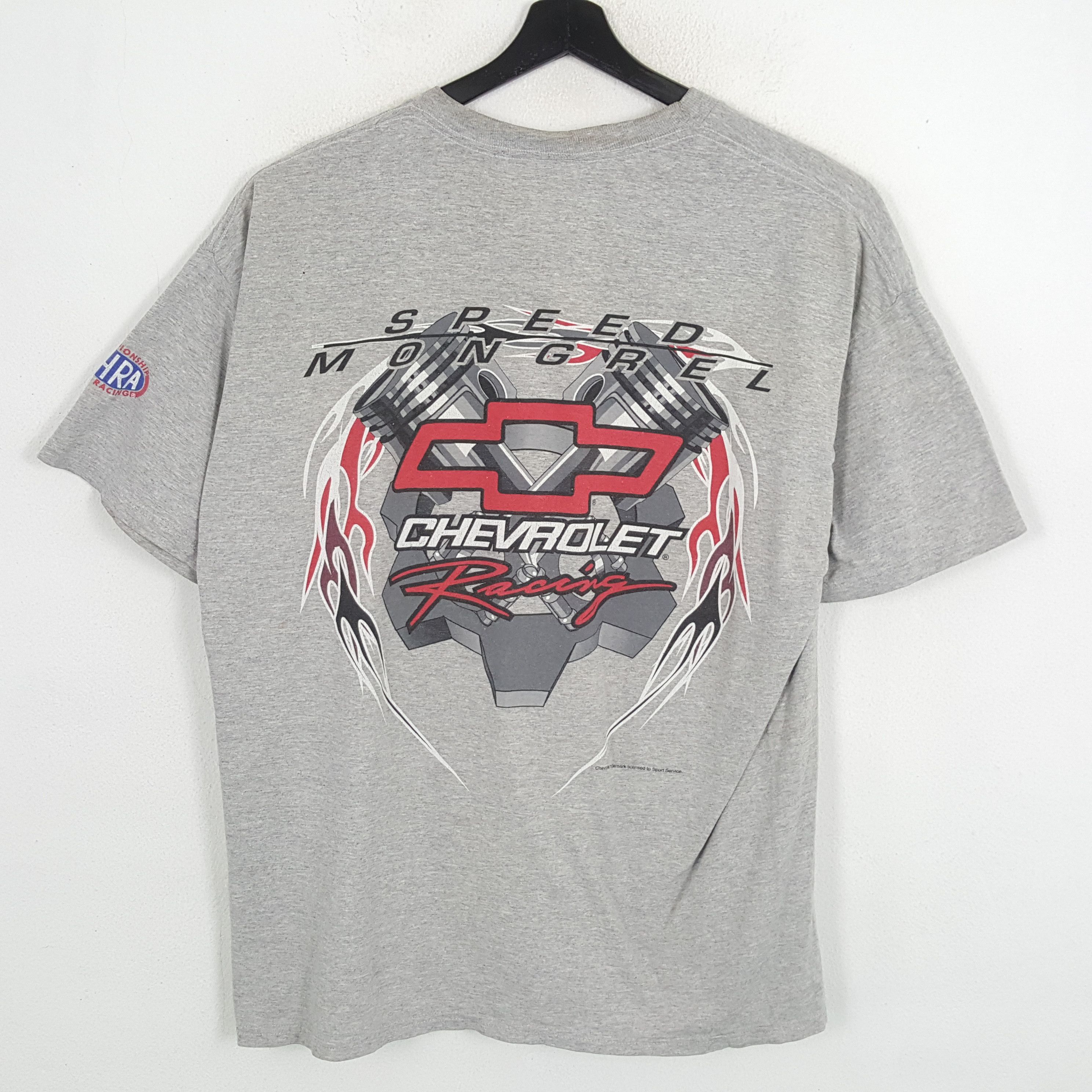 Chevy × Racing × Vintage CHEVROLET RACING Big Back Print Logo Design ...