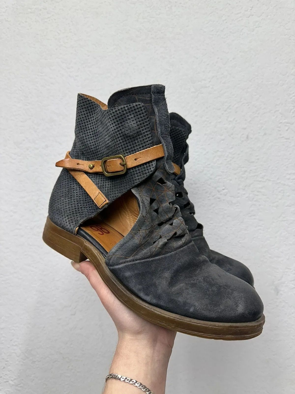Guidi Leather Boots Blue Ankle Metal Guidi AS 98 Style Y2K | Grailed