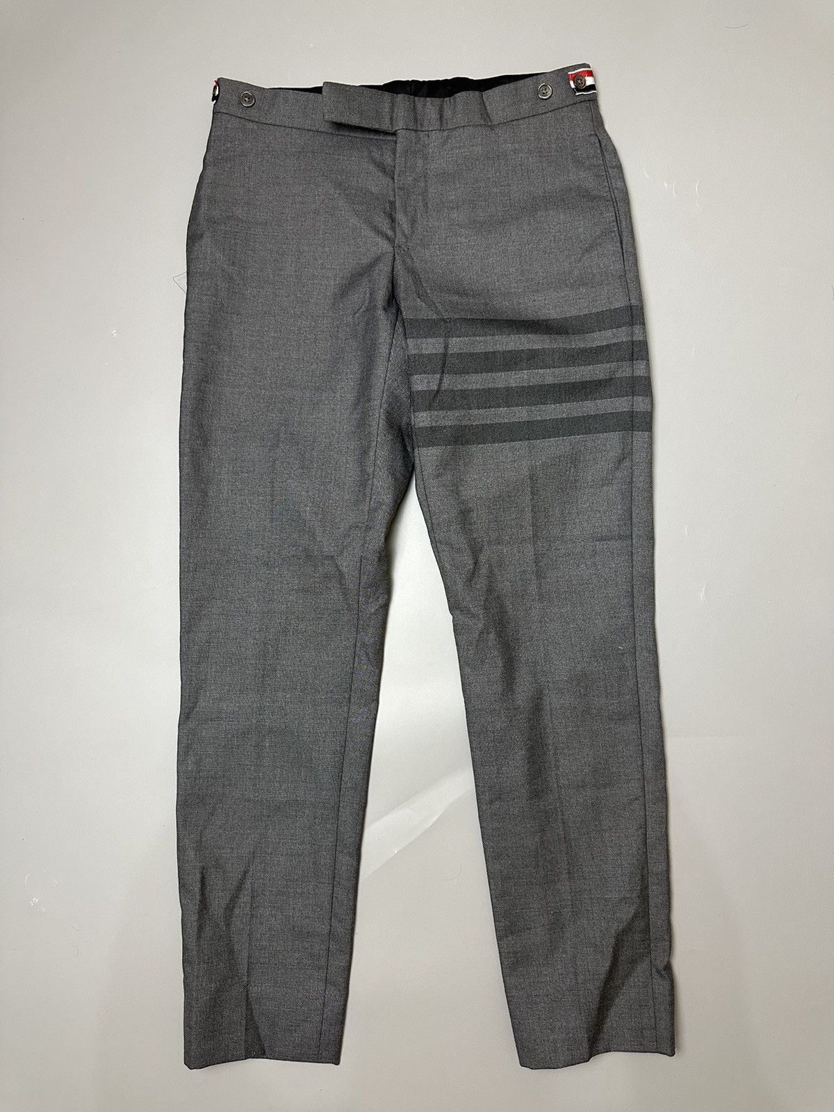 Thom Browne Thom Browne Men's Slim 4 Bar Wool Pants Gray | Grailed