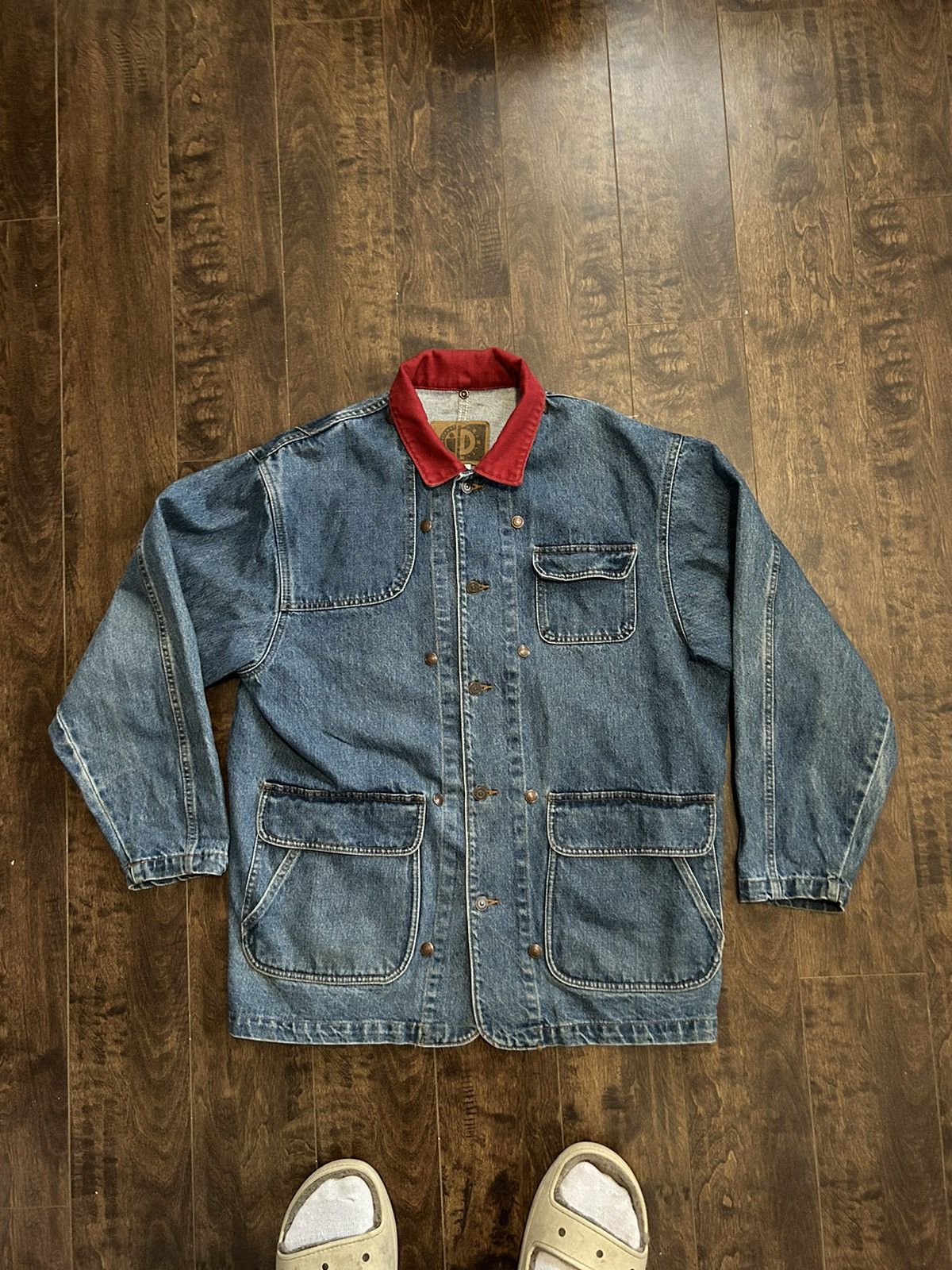 Carhartt × Streetwear × Vintage Vintage 90’s Faded Denim Chore Coat | Grailed