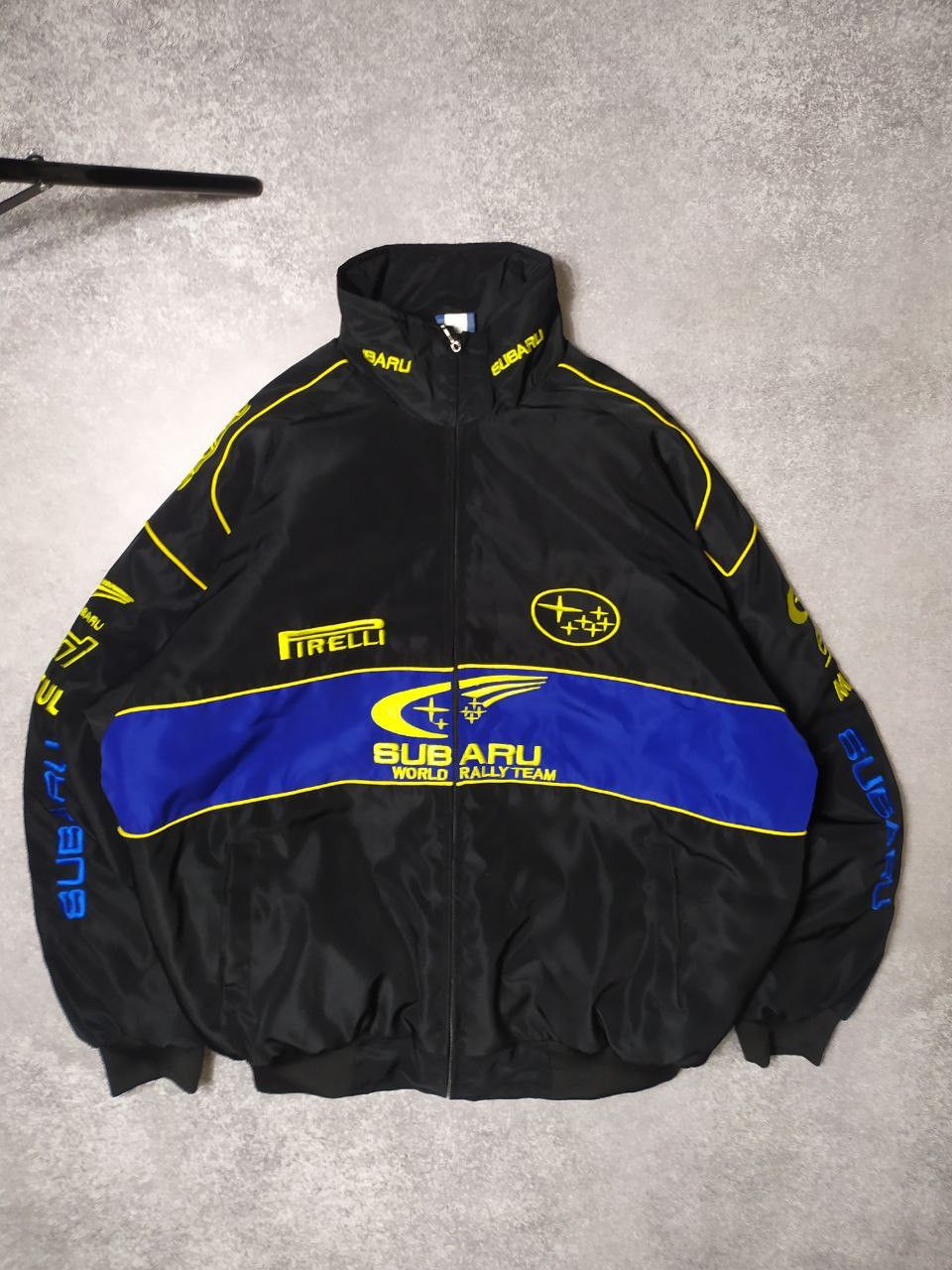 Formula 1 × Vintage Subaru world Rally bomber light jacket Ferrari Y2K ...