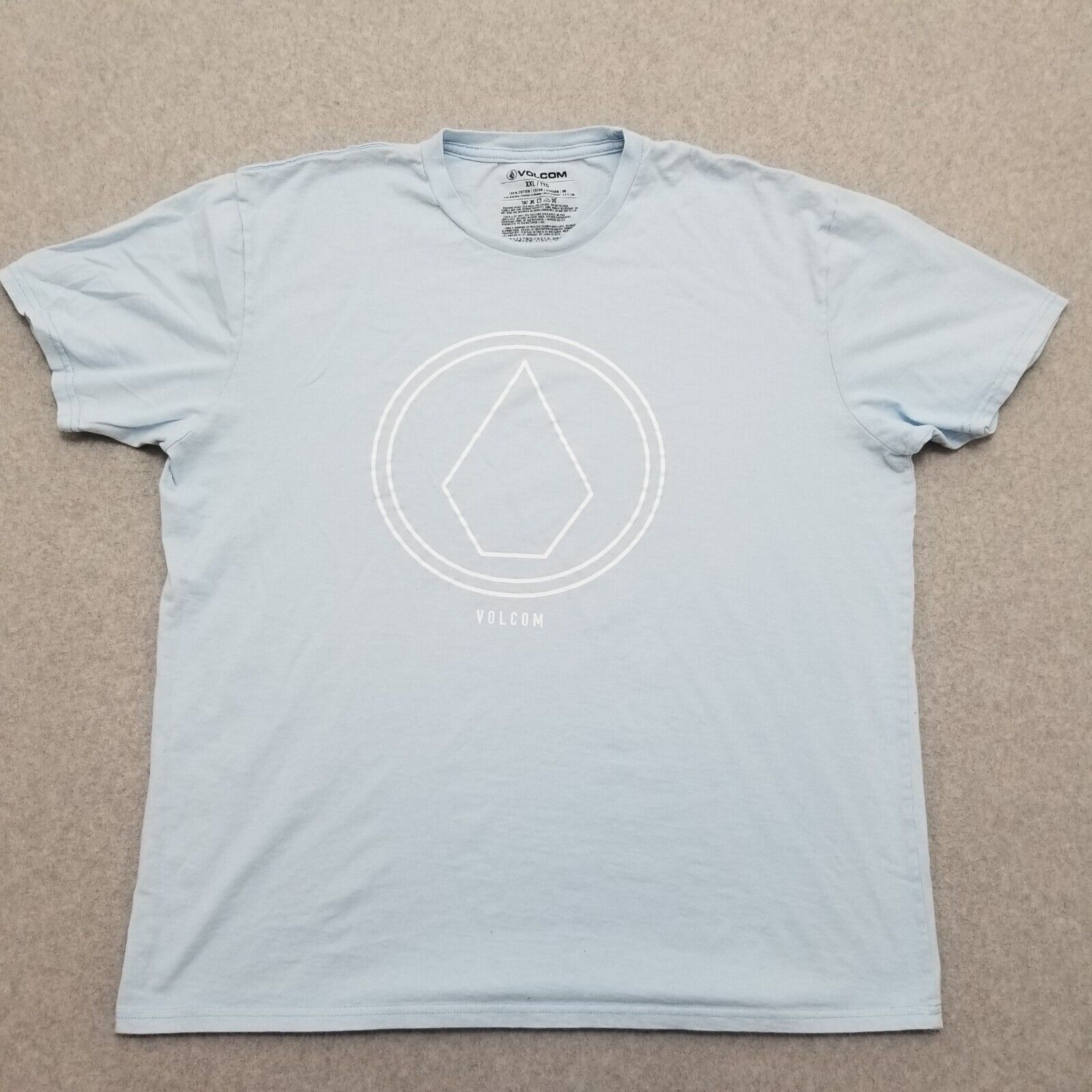 Volcom Volcom Shirt Mens XXL Blue Short Sleeve Spell Out Logo 2XL | Grailed