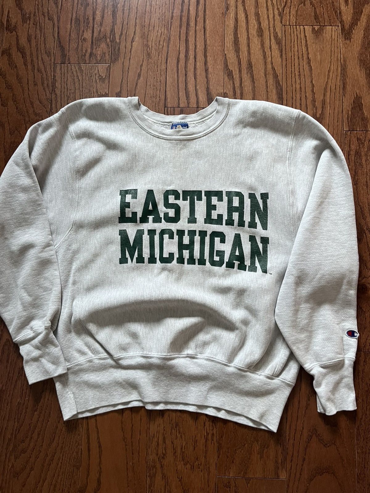 Vintage Vintage Champion Eastern Michigan 90’s Boxy Baggy Crewneck ...