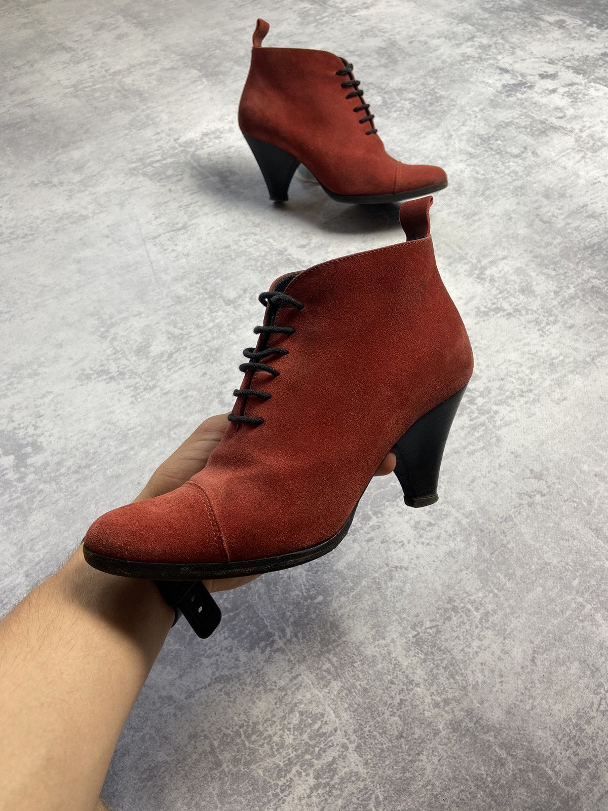 Vintage Maison Margiela Calf-Split 80s Anckle Leather Y2K Rare Boots ...