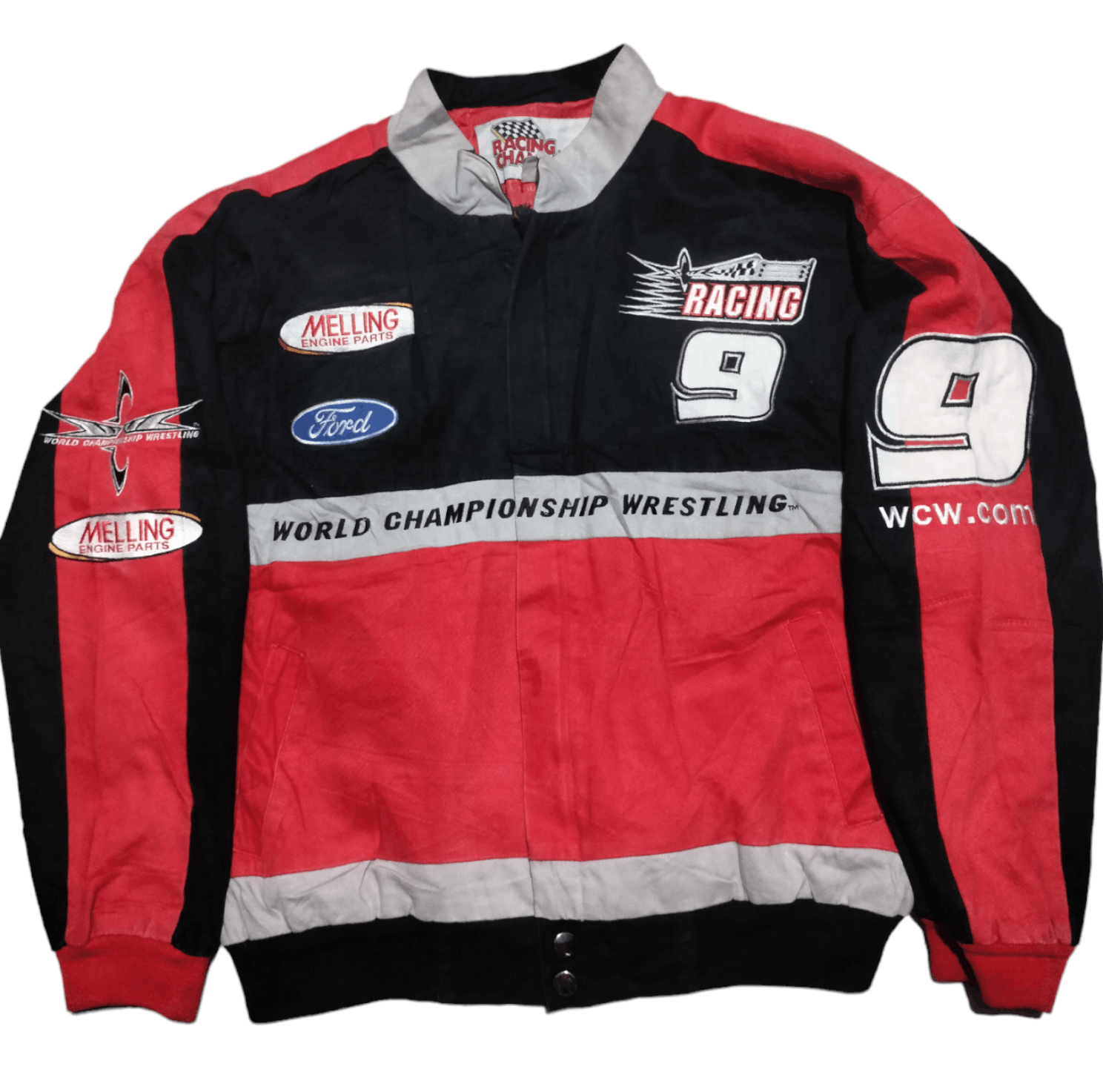 NASCAR × Racing × Wcw/Nwo RARE🔥 Vintage WCW Nascar Jacket | Grailed