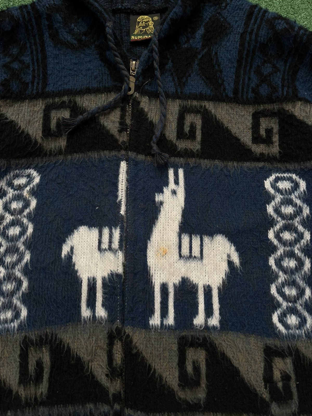 Native × Vintage Ruminahui Fleece Jacket Alpaca Native Made in Ecuador ...