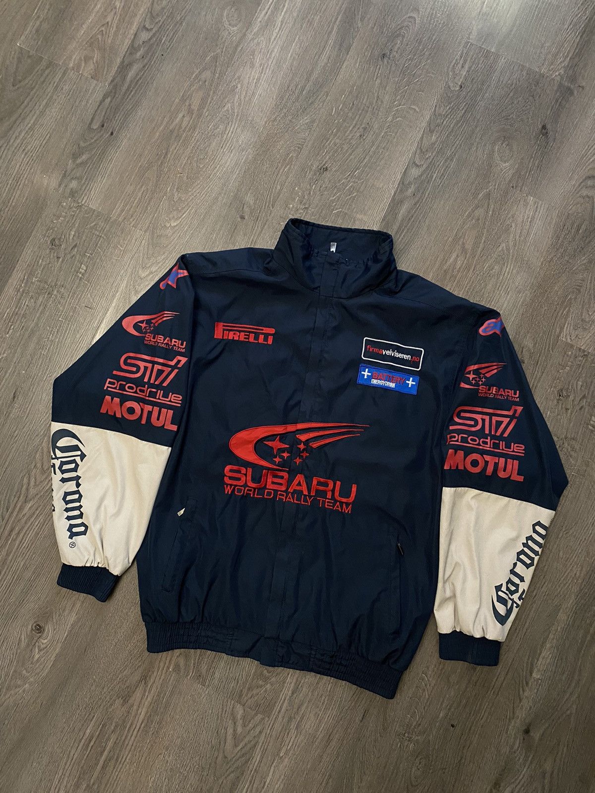 MOTO × NASCAR × Racing Vintage Subaru World rally team light jacket ...