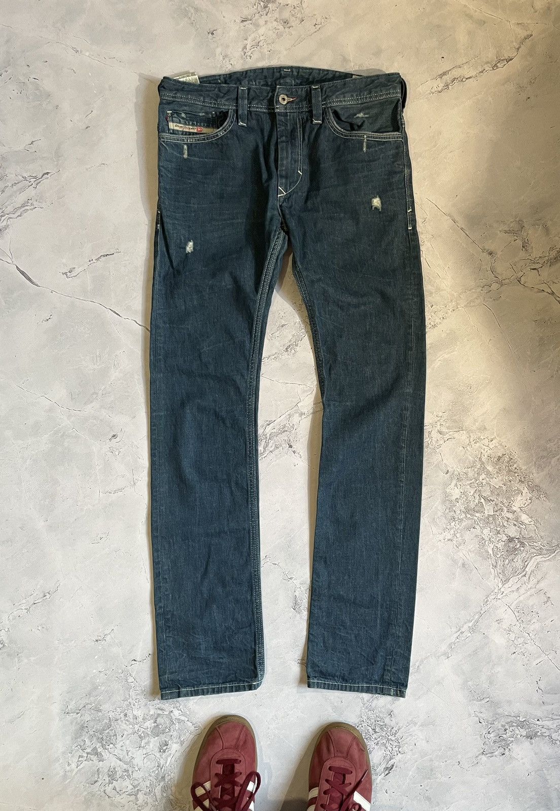 Diesel × Vintage Diesel Distressed 31/32 Denim pants | Grailed