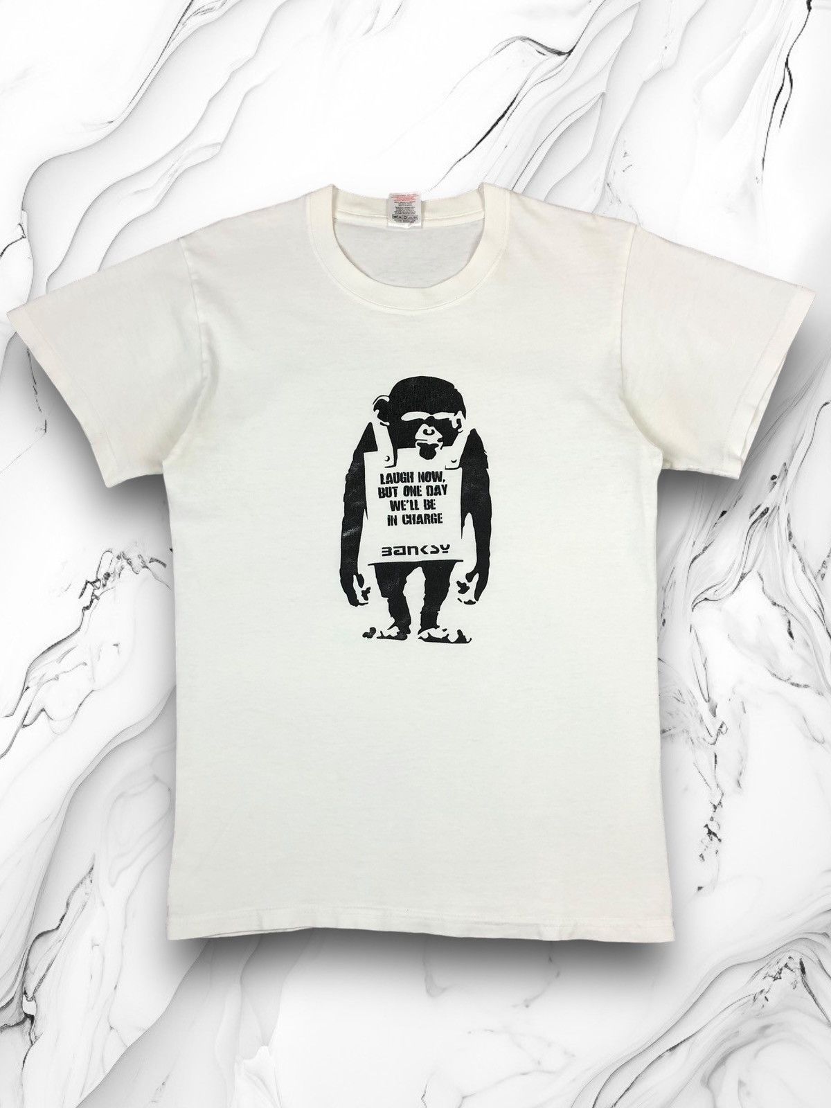 Art × Streetwear × Vintage Vintage Y2K Banksy Monkey Graffiti ...