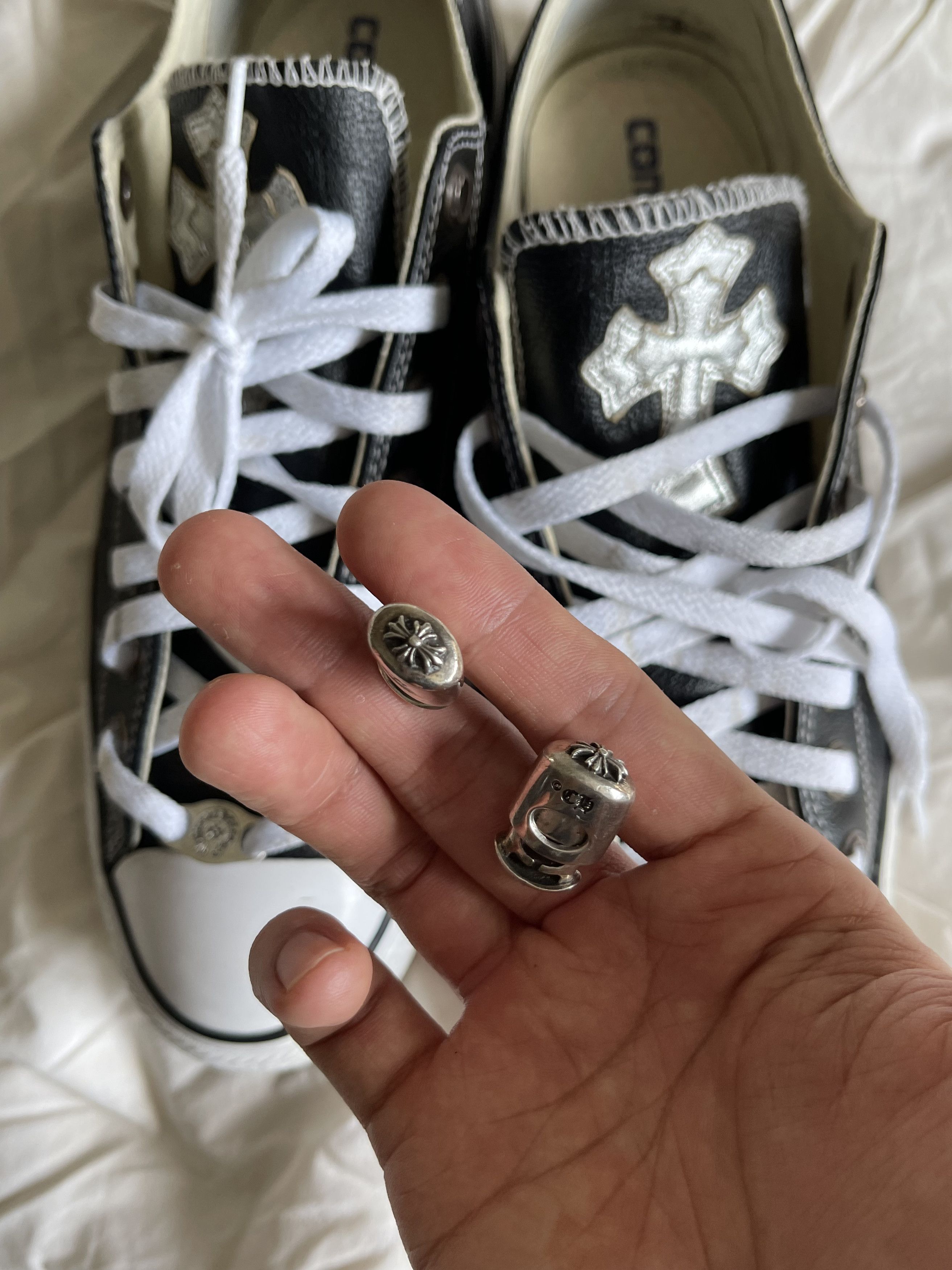 Chrome Hearts Chrome Hearts Converse Lows | Grailed