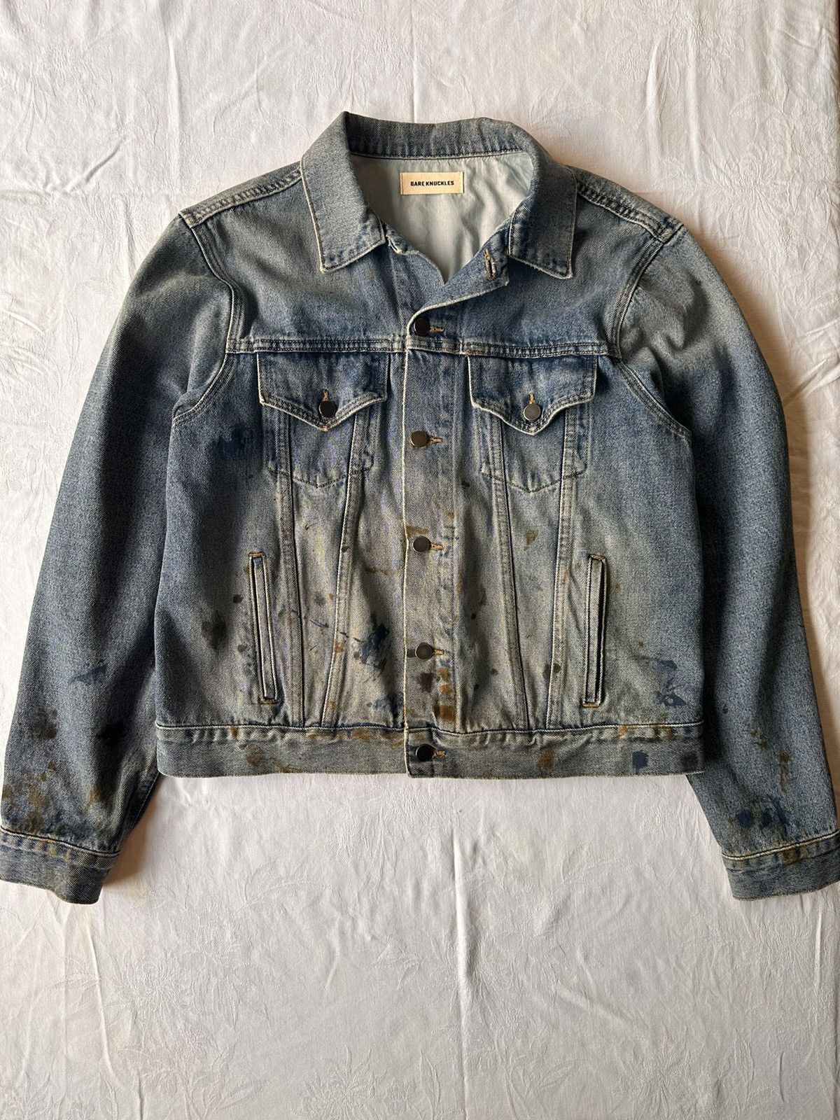Bare Knuckles Denim Trucker Jacket - Dark Wash | Grailed