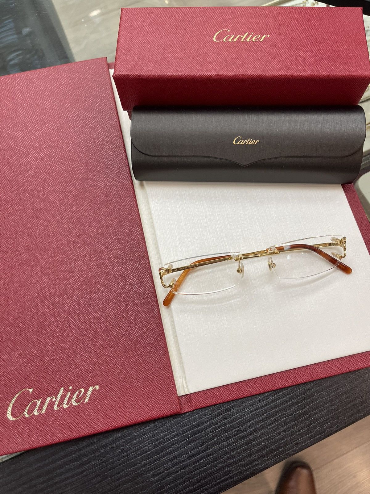 Cartier NEW Cartier CT0092 Piccadilly Gold Big C’s Eyeglasse | Grailed