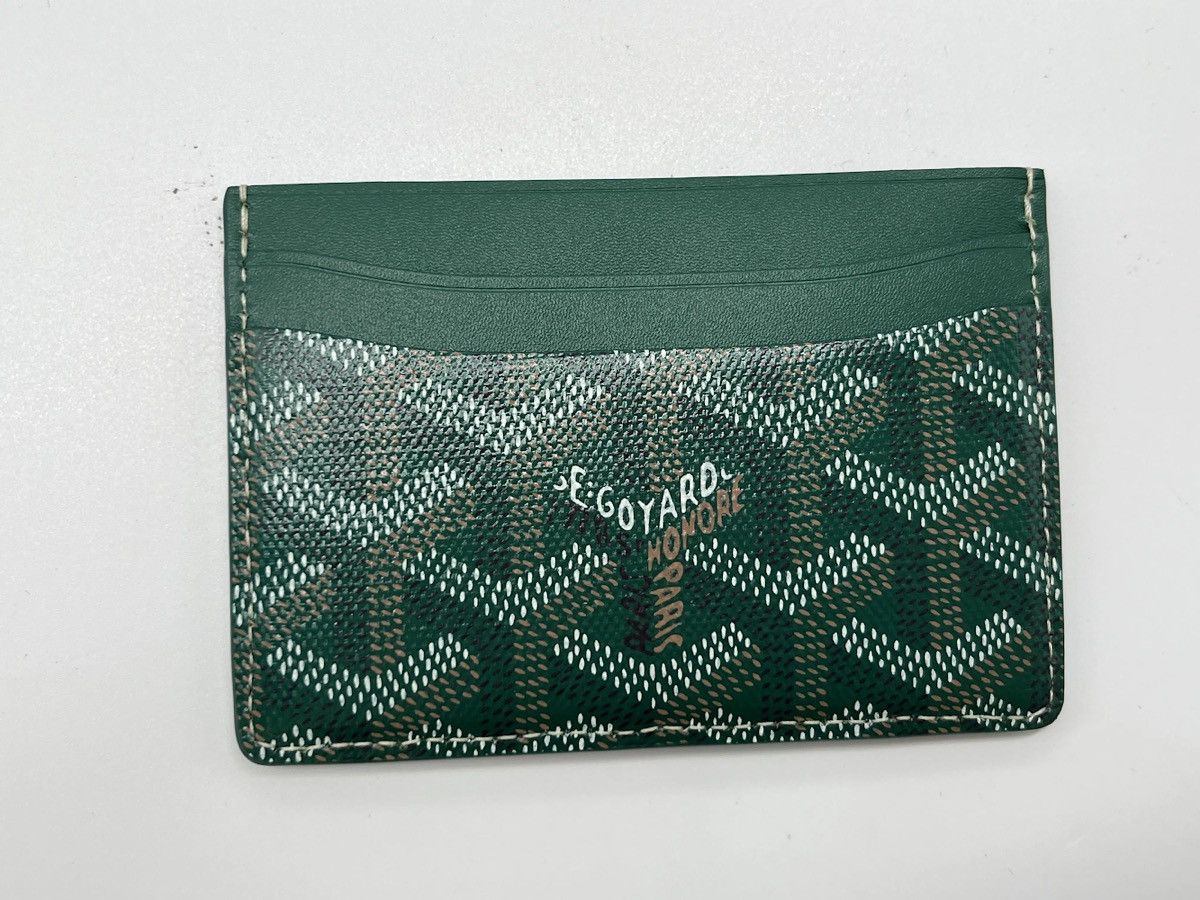 Goyard Green Goyard card holder | Grailed