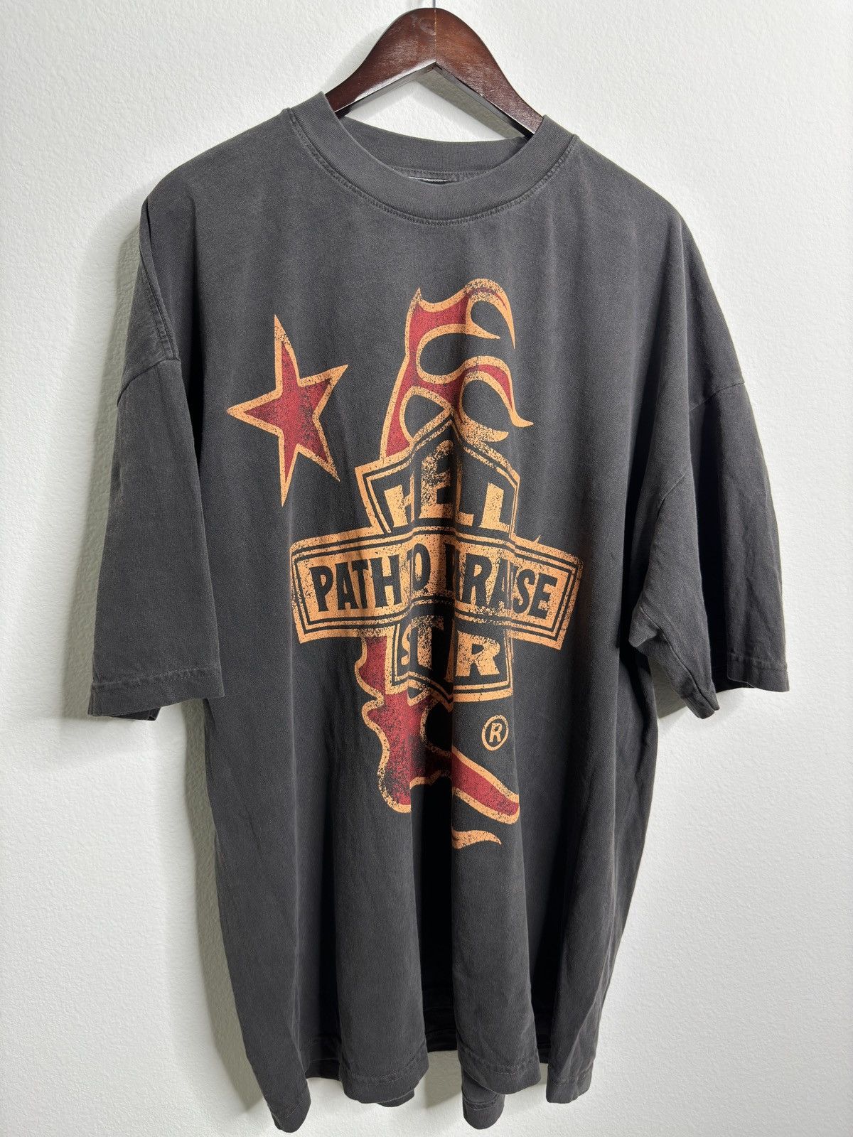 HELLSTAR Hellstar Studios Biker Tour Tee Vintage Black | Grailed