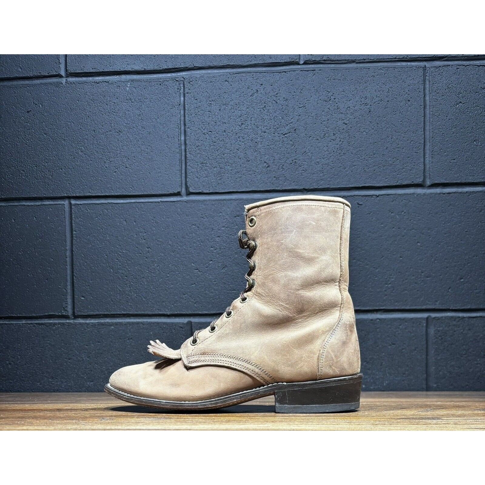 Other Vintage Laredo Brown Lace Up Roper Boots Western Kiltie | Grailed