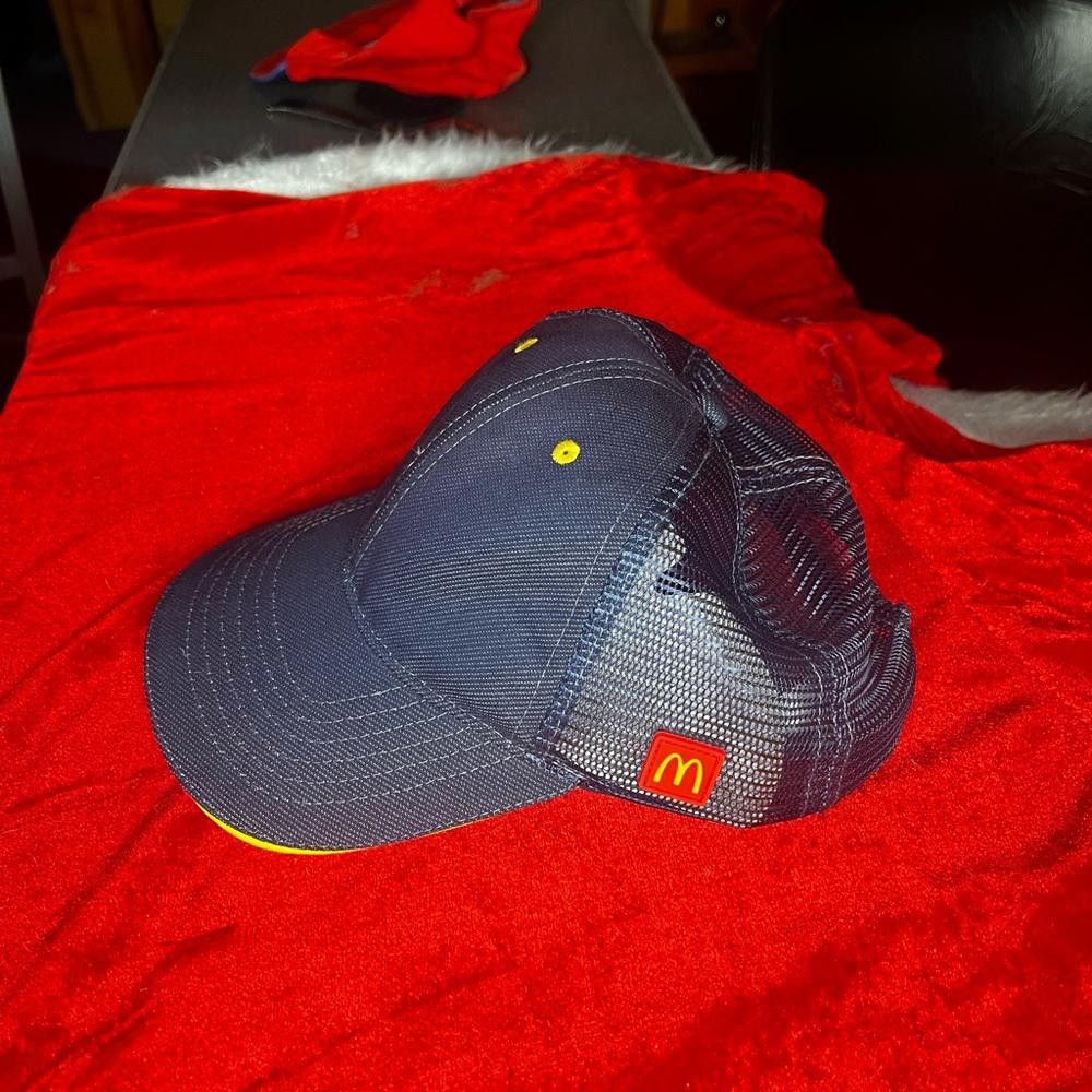 Designer McDonald's Employee Baseball Cap - Navy Blue | Grailed