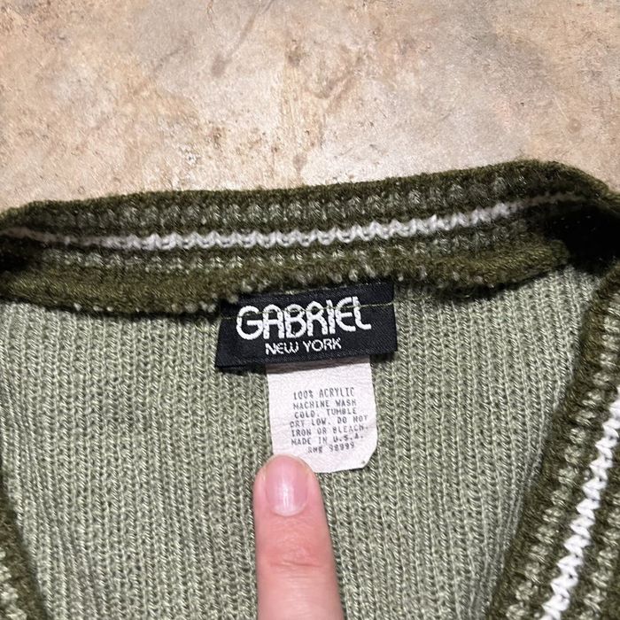 Vintage Vintage 80s Gabriel New York Green Short Sleeve Sweater | Grailed