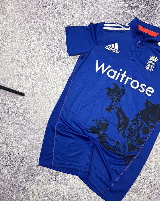 Adidas England Cricket Jersey Adidas Men Collared National#26 Banks ...