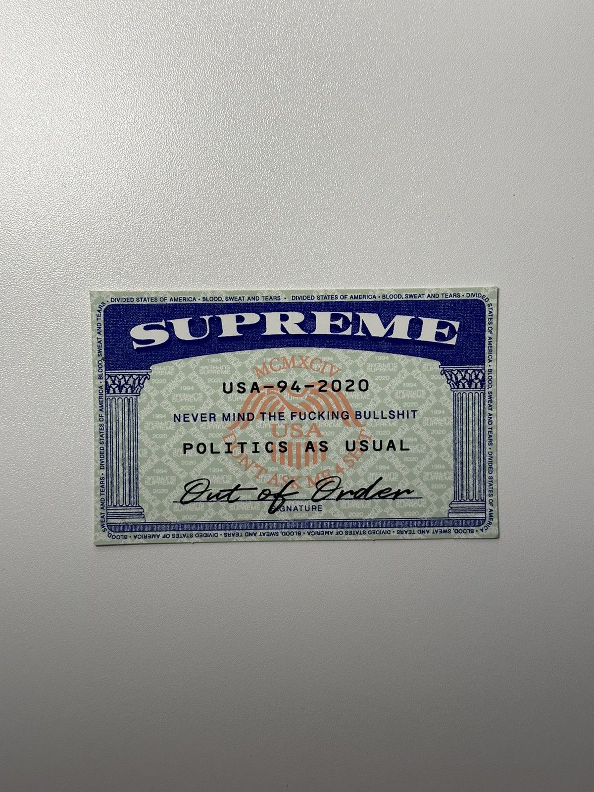 Supreme Supreme Social Security Card SSN Sticker | Grailed