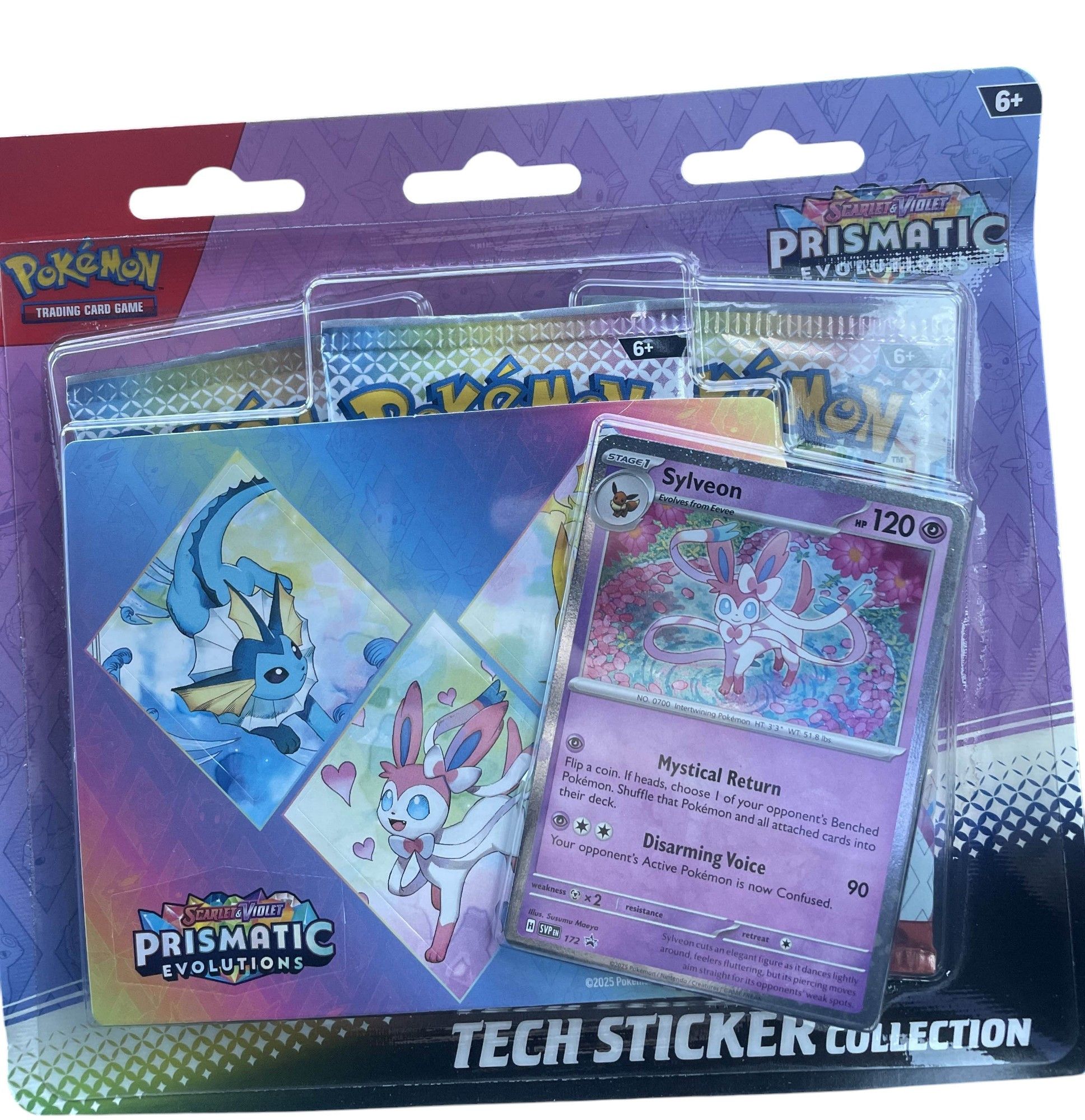 Pokemon POKEMON PRISMATIC EVOLUTION 'Tech Sticker Collection' PACK ...
