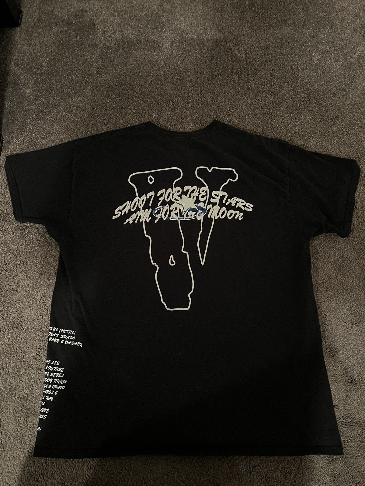 Vlone Pop Smoke X Vlone Tracklist T-Shirt | Grailed