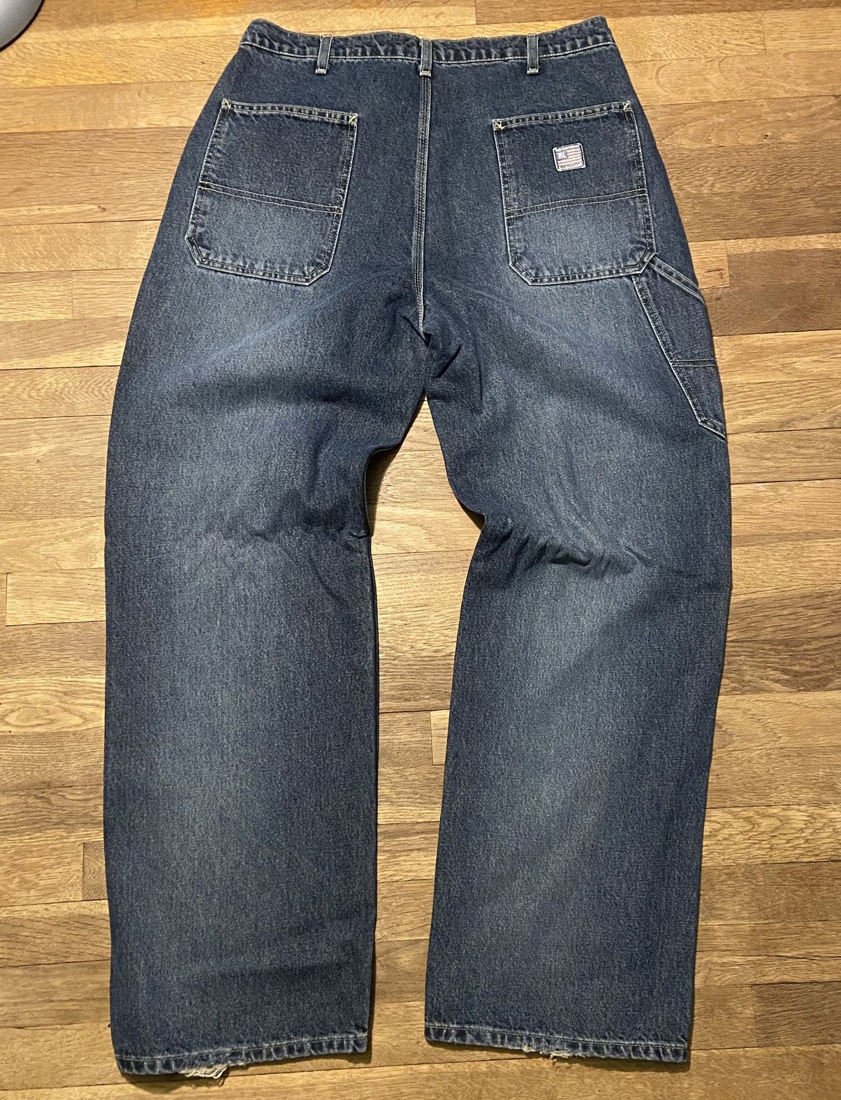 Jnco × Polo Ralph Lauren × Vintage Crazy Vintage Y2K Polo Ralph Lauren Baggy Jeans Carpenter ...