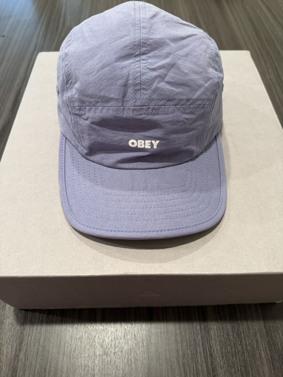 Obey Obey Logo Camp Cap Light Purple | Grailed