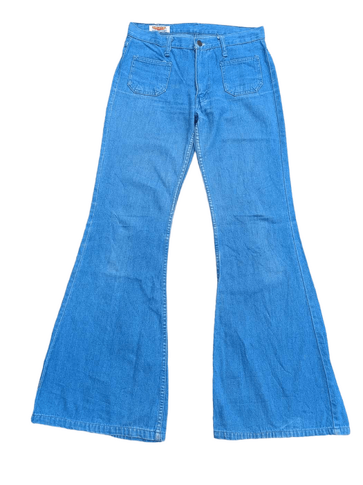Vintage 80’s VINTAGE BIG JOHN SUPER FLARED BUSH PANT DENIM | Grailed