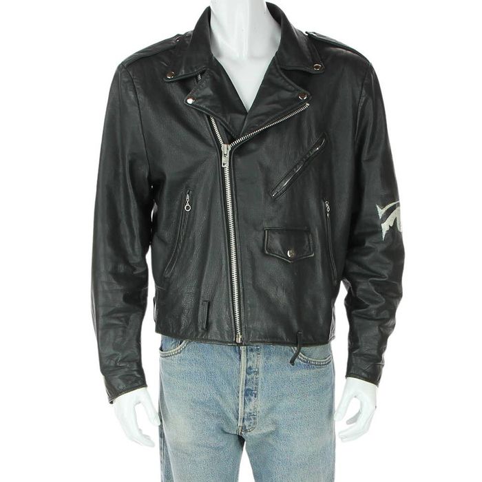 Vintage Vintage Motorcycle Biker Grunge Ramones Rock Leather Jacket ...