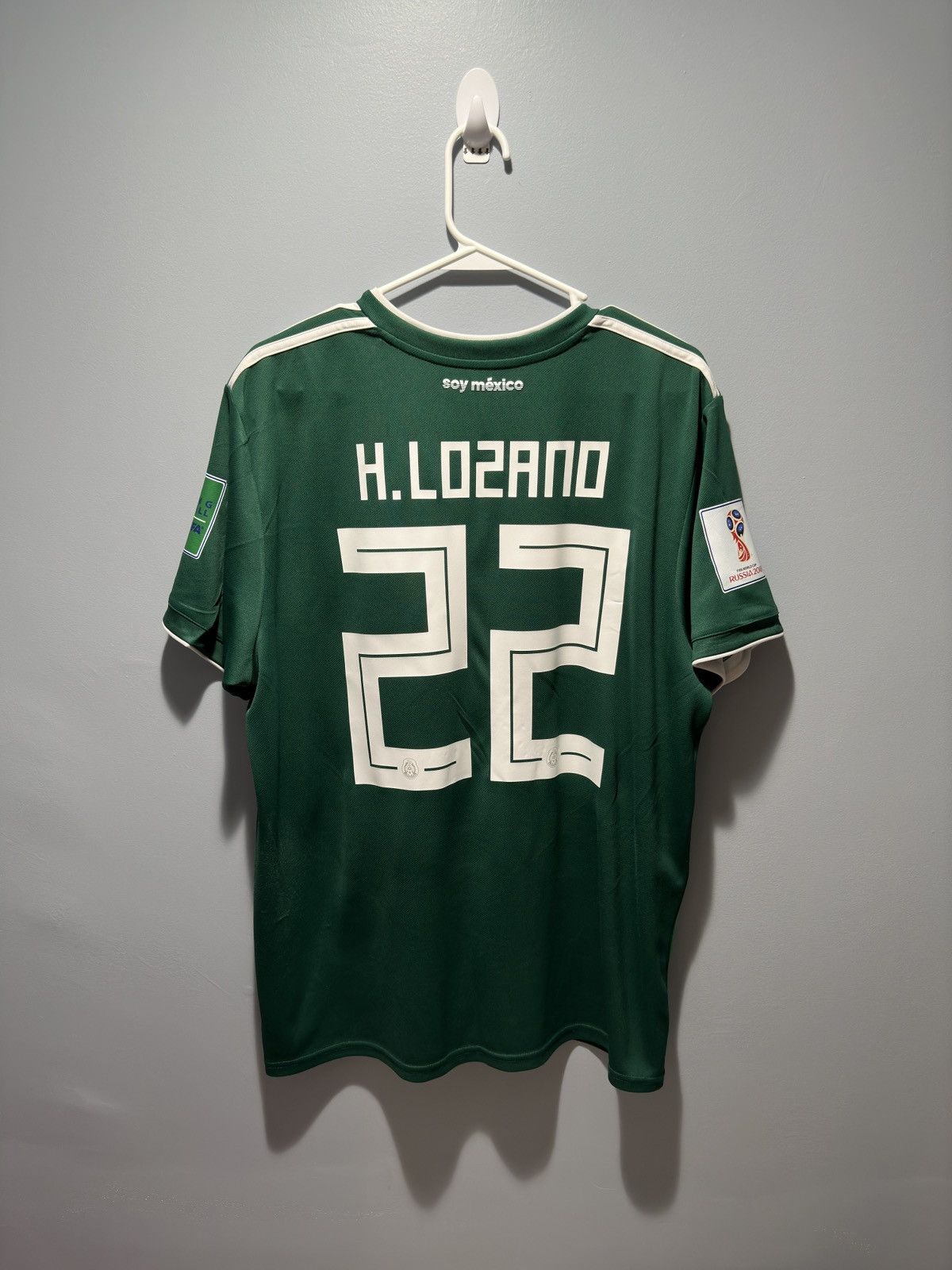 Adidas × Streetwear HIRVING LOZANO (CHUCKY) MEXICO 2018 WC SOCCER ...