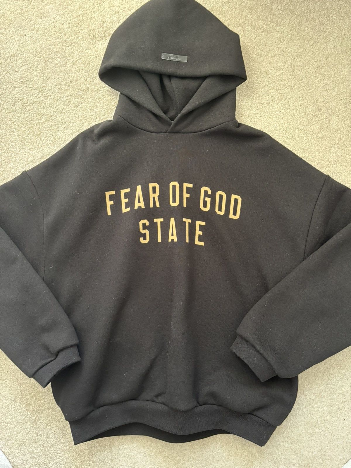 Essentials × Fear of God Fear of God State Essentials Hoodie | Grailed