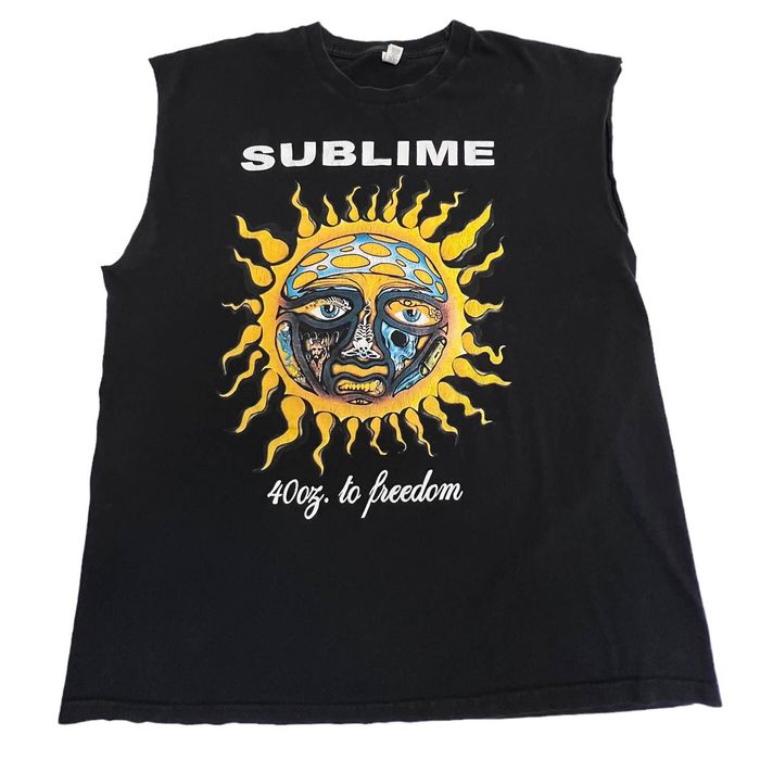 Other Sublime 40oz to Freedom Sun Face Sleeveless Shirt Alstyle | Grailed