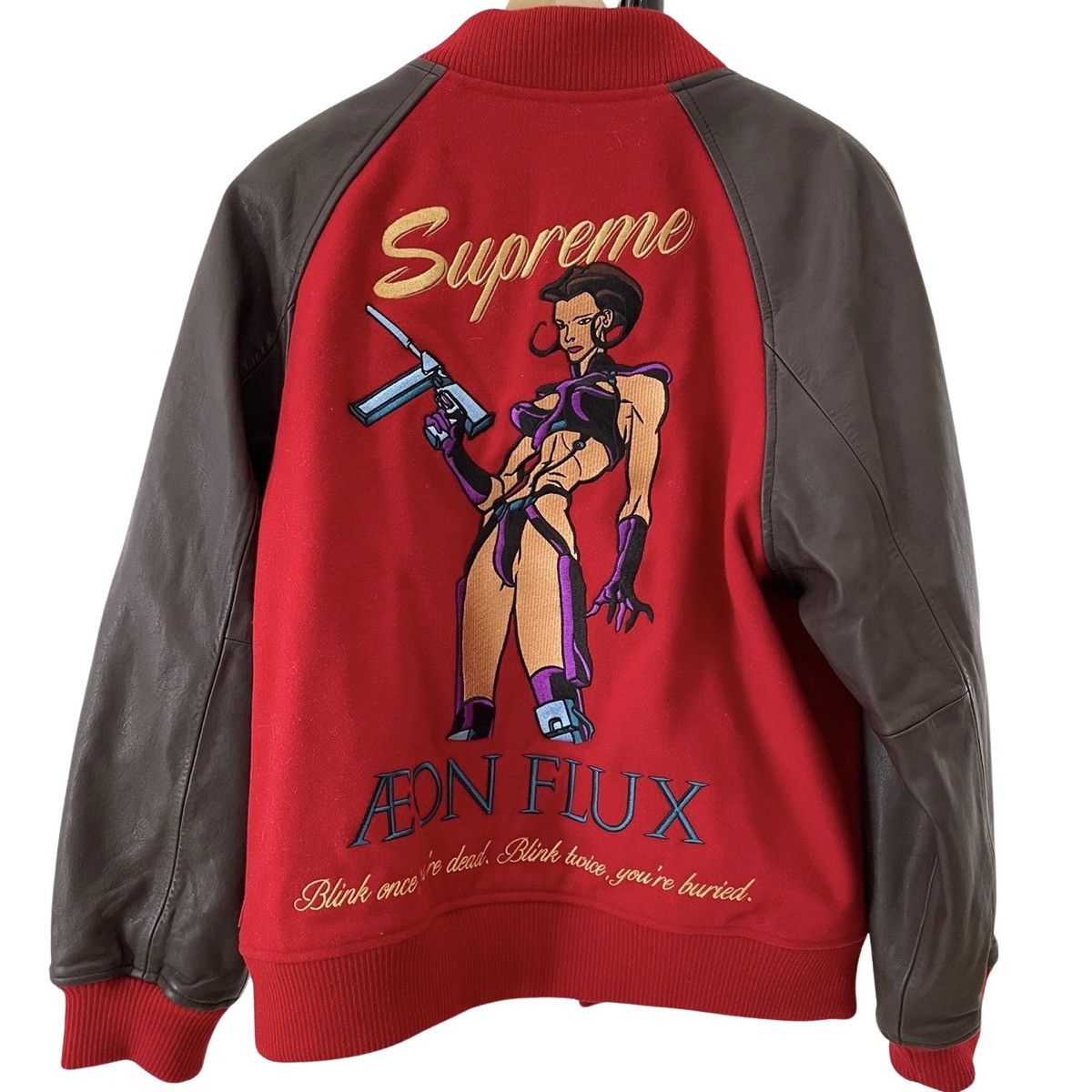 Supreme Supreme Aeon Flux Varsity Jacket | Grailed