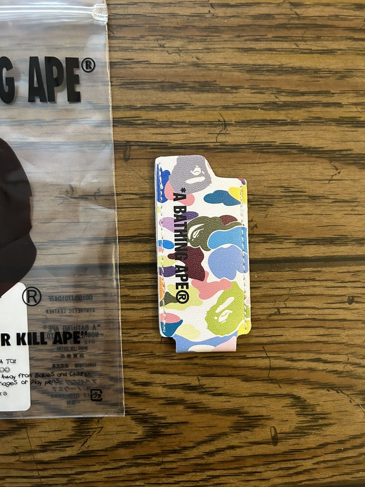 Bape Bape White Multi Camo Lighter Case | Grailed