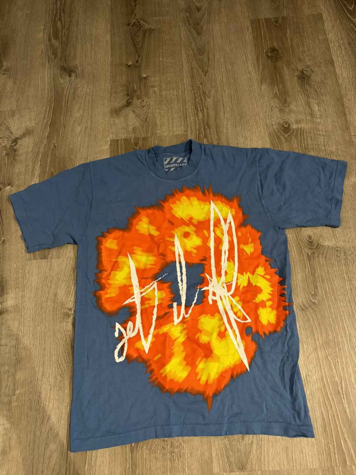 DENIM TEARS × Streetwear × Vintage Offset Tears Blue Big Logo | Grailed