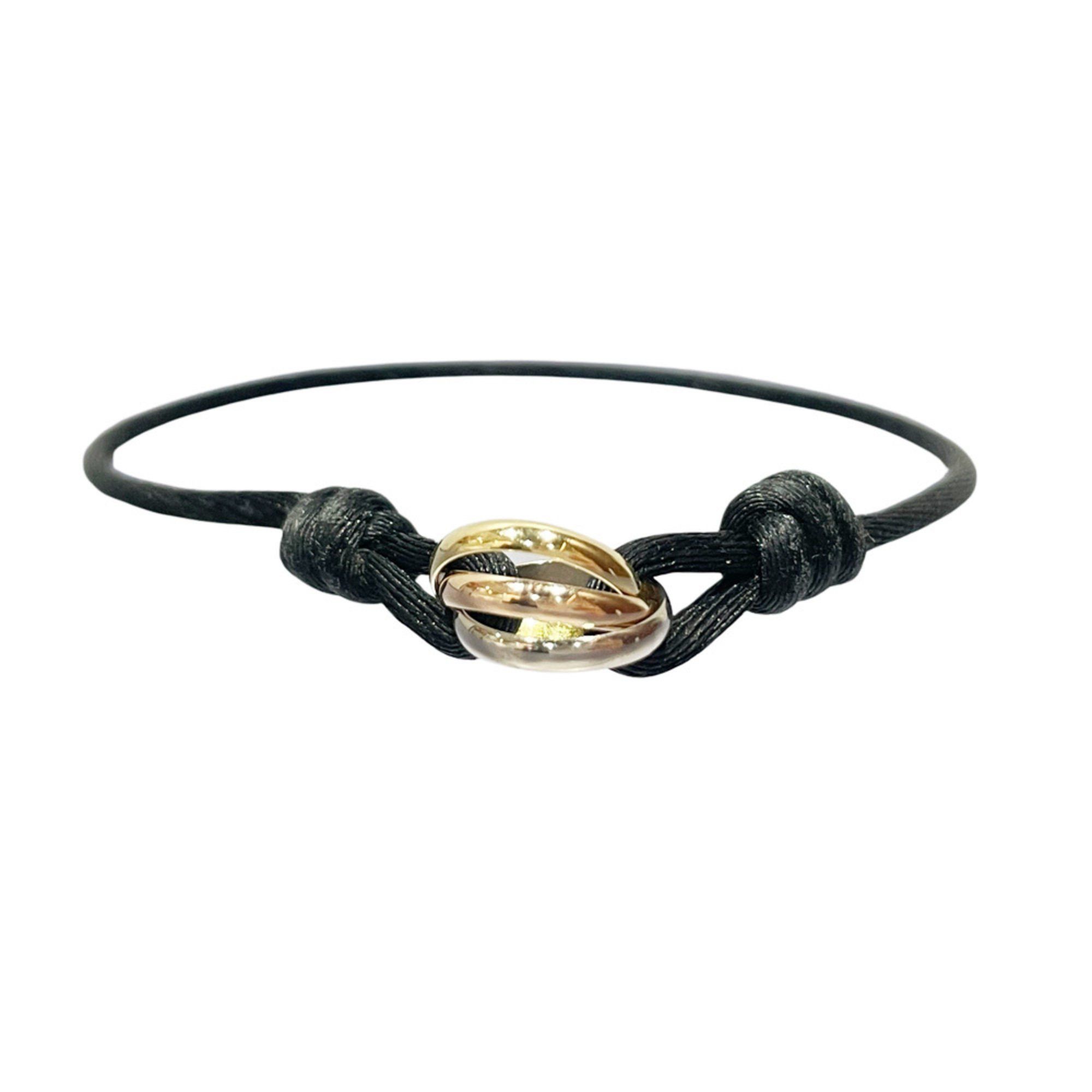 Cartier CARTIER K18 Nylon Bracelet Baby Trinity Cord Ladies Gold 20504400 Grailed