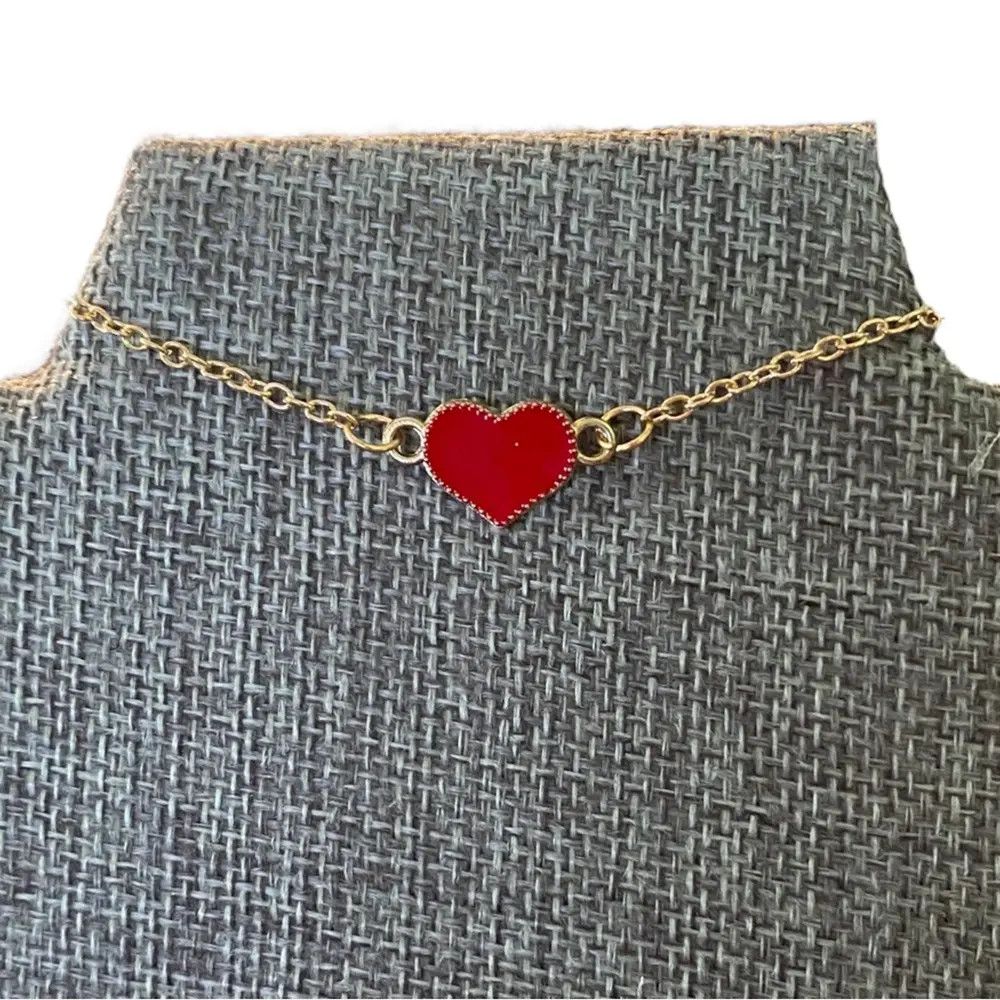 Chain Red Heart Bracelet NEW | Grailed