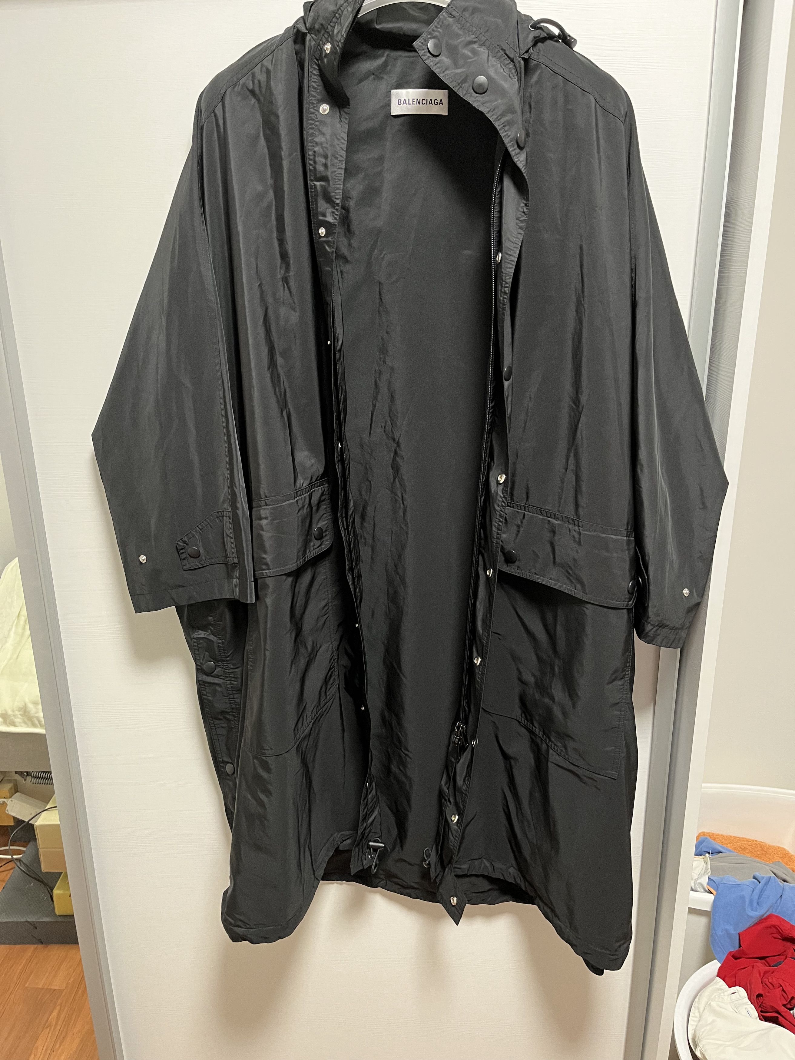 Balenciaga Balenciaga Black Opera Oversized Raincoat (FW17) | Grailed